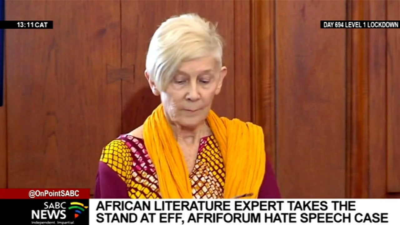 EFF vs AfriForum | African Literature expert Prof Elizabeth Gunner ...