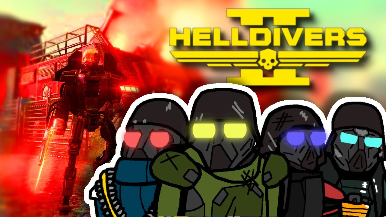 Fighting Bots Together | Helldivers 2 (w/ friends) - YouTube