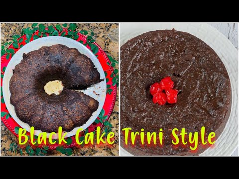 Trini BLACK CAKE with rum and dried fruits a Christmas Delight - YouTube