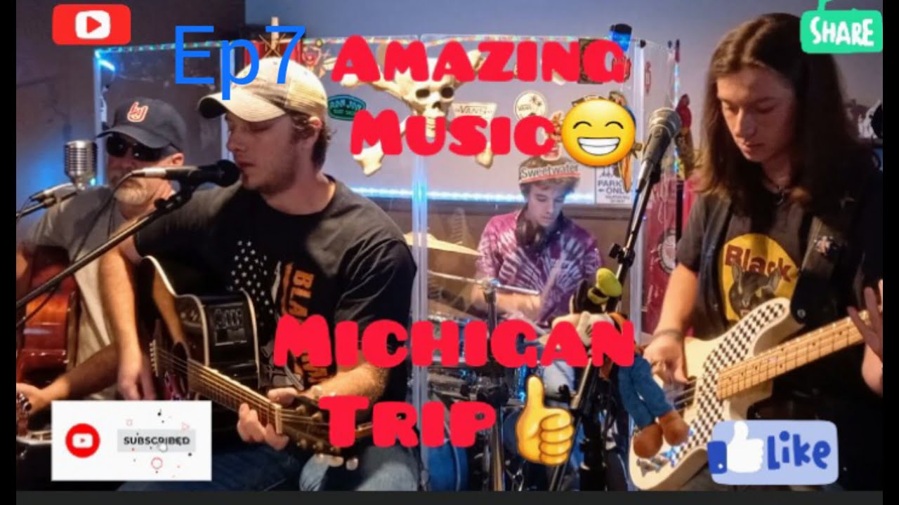 EP. 7 : Michigan's family band😘Amazing country music jam session😁 - YouTube