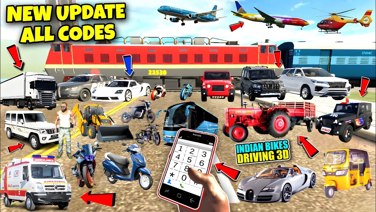 Indian Bike Driving 3D | Indian Bikes Driving 3D All Codes - YouTube