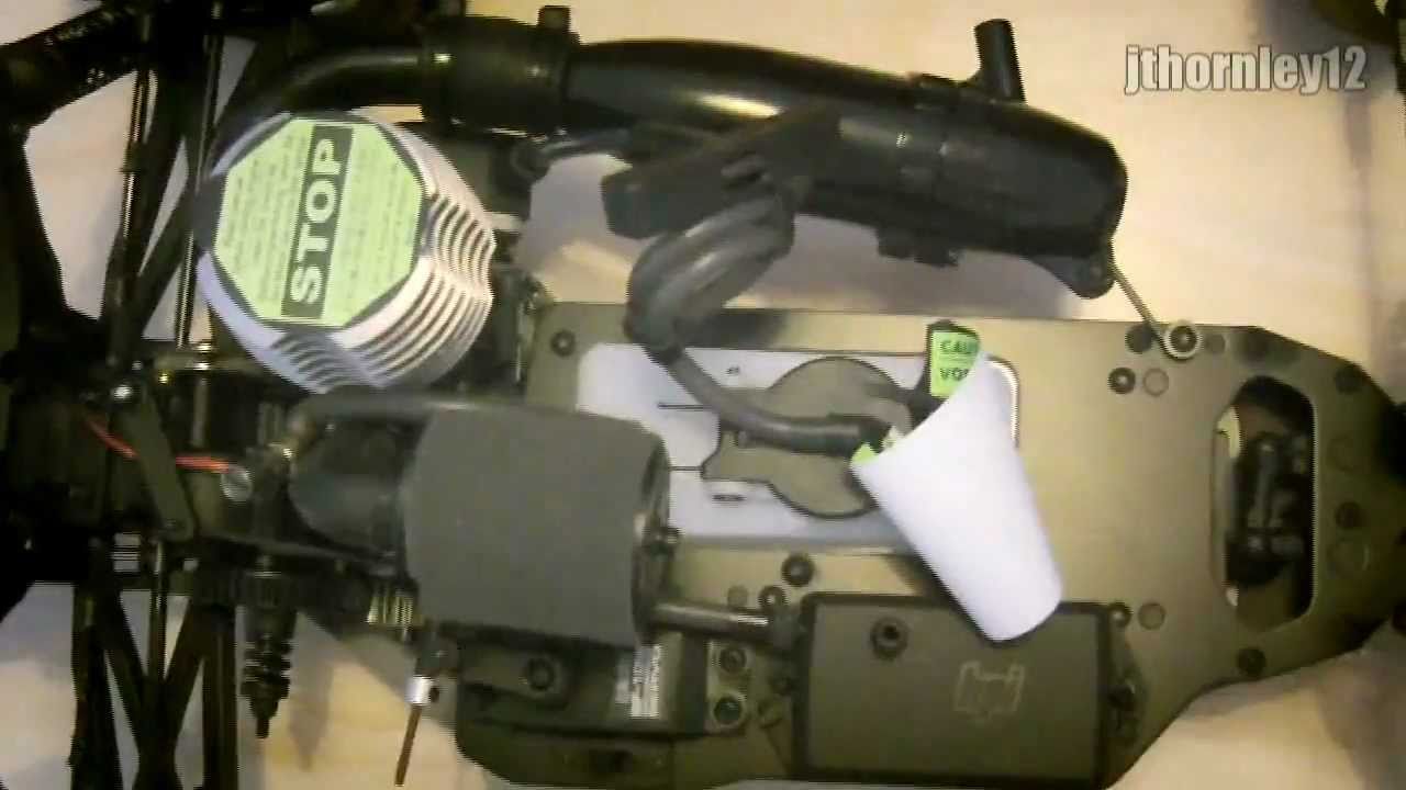 HPI Firestorm 2.4ghz Nitro First Looks under Shell - YouTube