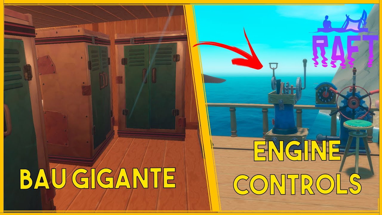 UPDATE 13 DO RAFT ENGINE CONTROLS E BAÚ GIGANTE ATUALIZAÇÃO RAFT - YouTube