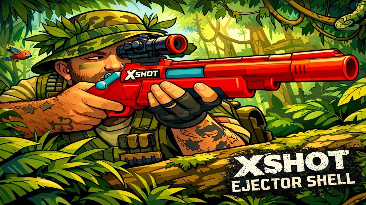 XSHOT EJECTOR SHELL REVIEW #nerf #foamflinging #xshot #toys - YouTube