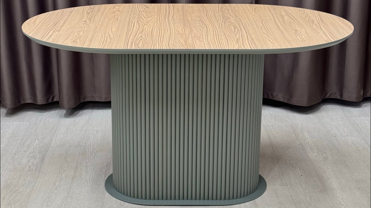 Овальний розкладний стіл (Egger H1385 ST40 Дуб Казелла натуральний) SW2331 - YouTube