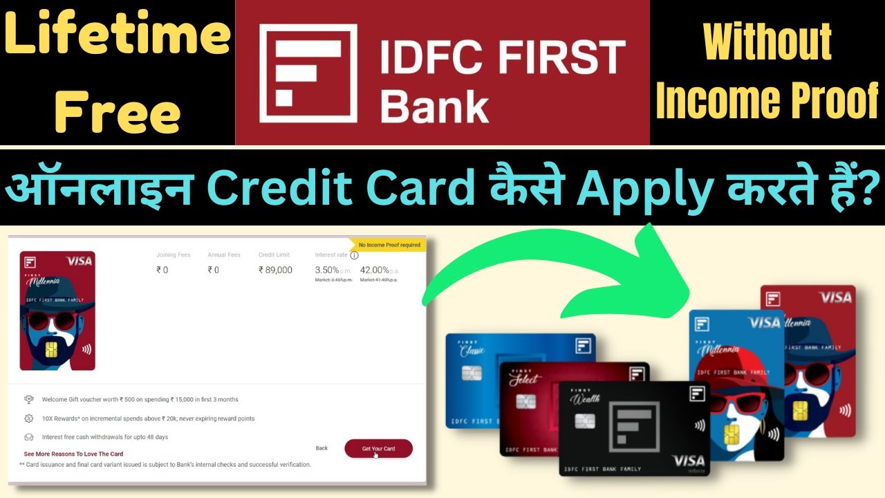 How to Apply For IDFC FIRST Bank Credit Card Online | Lifetime Free ...