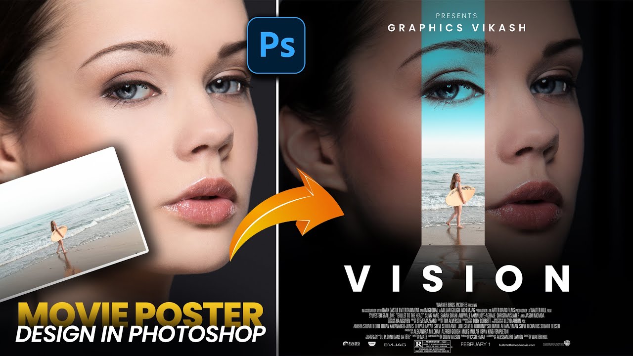 Movie Poster Design in Photoshop | Professional Photoshop Tutorial ...