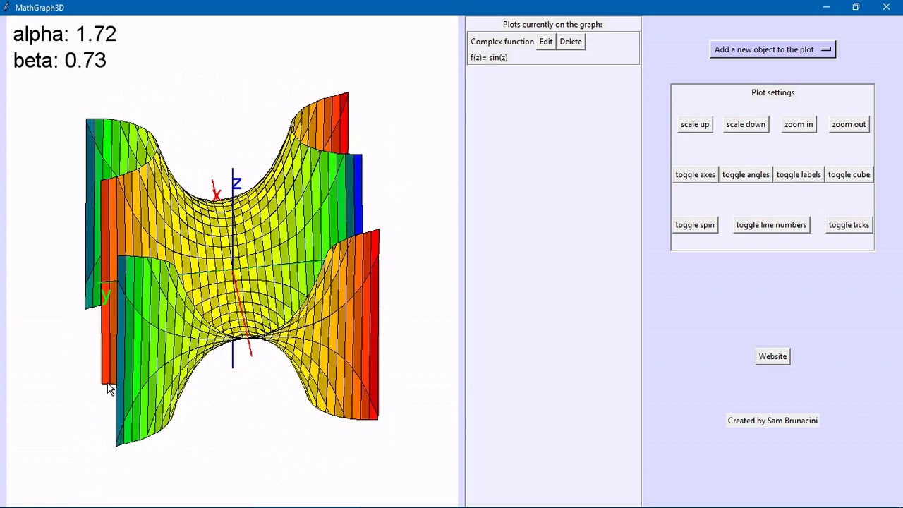 MathGraph3D new features demonstration - YouTube
