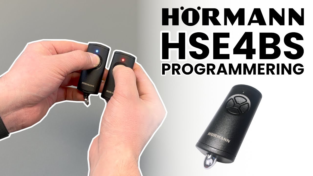 Programmering av Hörmann HSE4BS - kloning/kopiering av fjernkontroll - YouTube