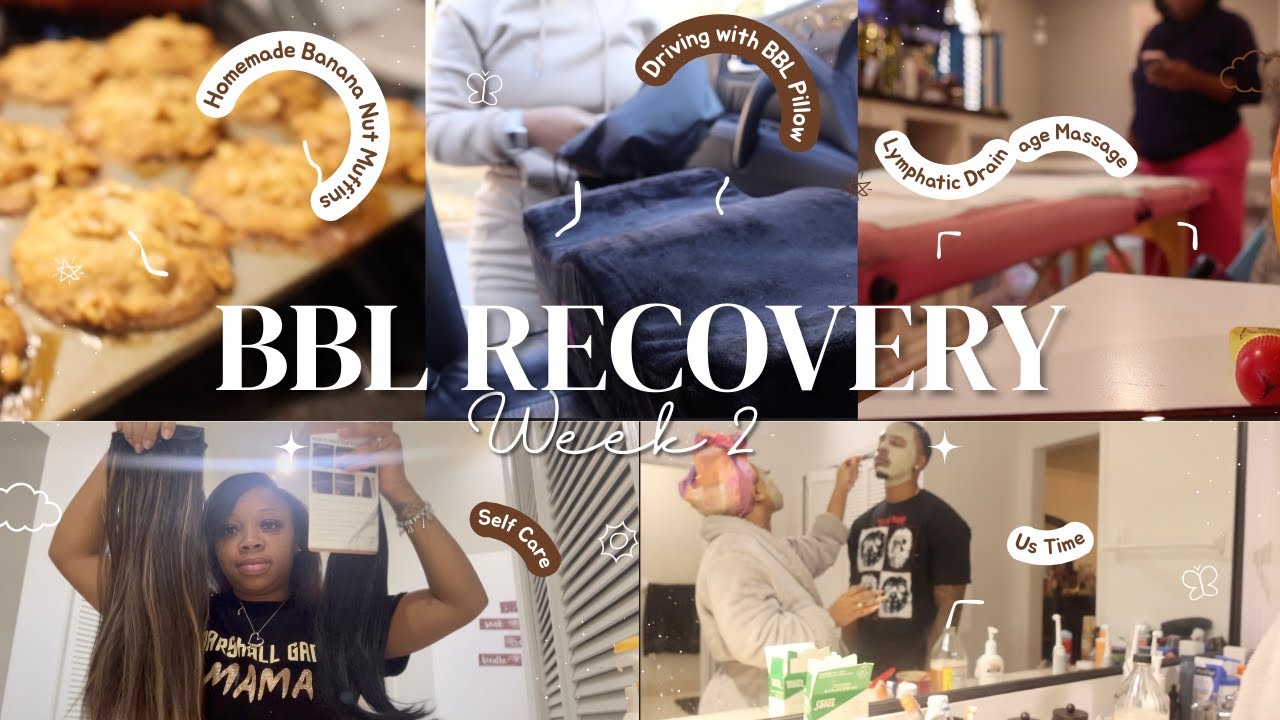 BBL RECOVERY WEEK 2 | MASSAGES | DRIVING WITH BBL PILLOW | SELF CARE ...
