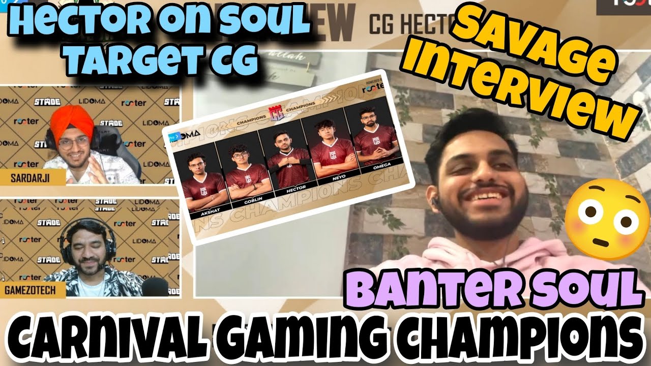 Carnival Gaming champions 🏆 Hector savage interview 🥵 Hector reply on ...