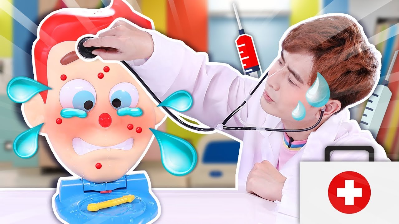 강이의 여드름 치료 보드게임 병원 의사 놀이 장난감 Pimple Pete - YouTube