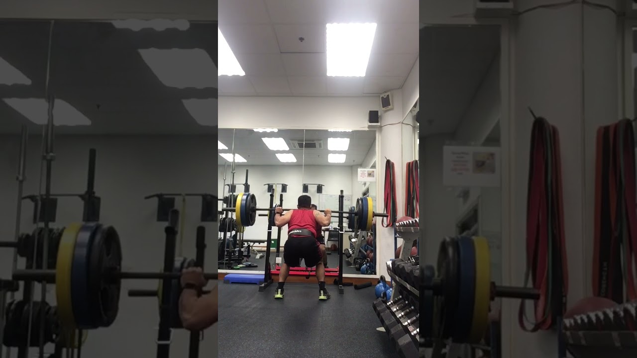 140 Kilograms Barbell Back Squat 1 Rep Maximum - YouTube