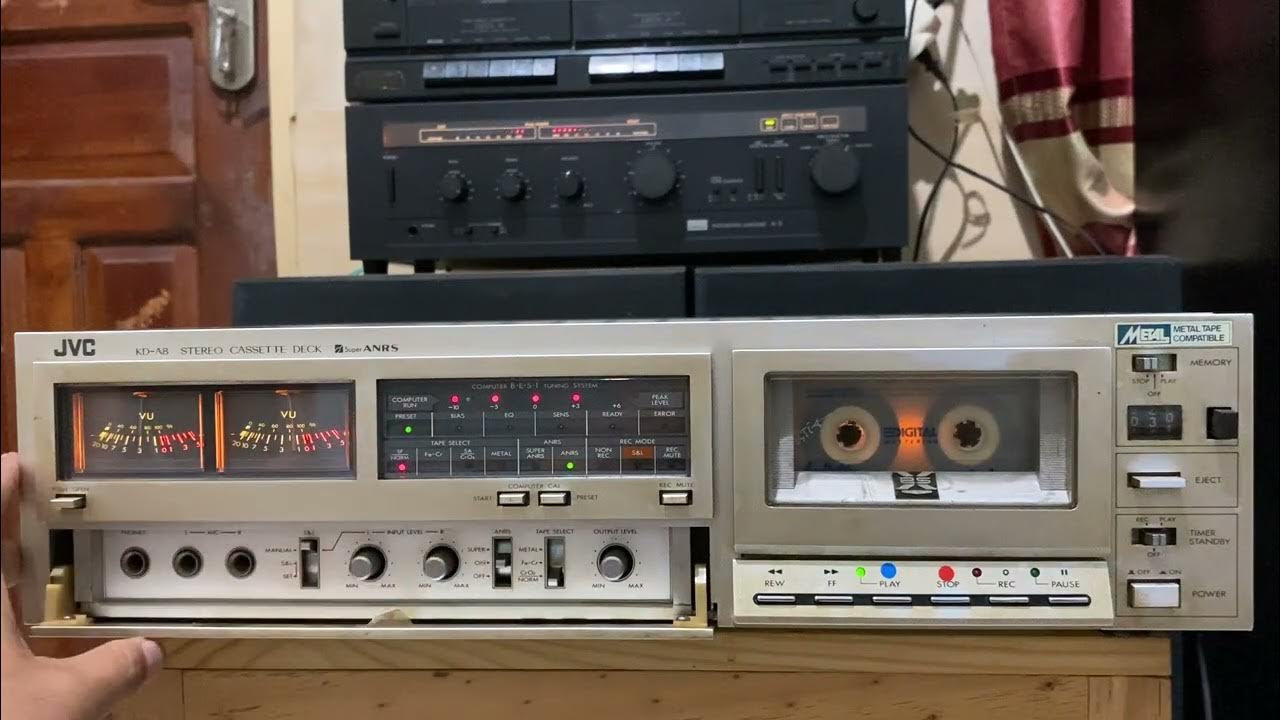 Tapedeck / stereo cassette deck jvc kd a8 - YouTube