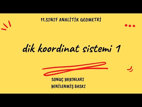 1 dik koordinat sistemi 1