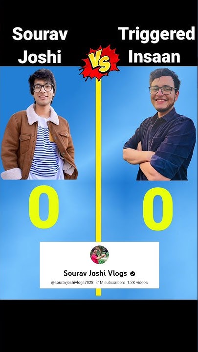 Sourav Joshi Vlogs Vs Triggered Insaan ️@souravjoshivlogs7028 @triggeredinsaan #shorts #facts ...