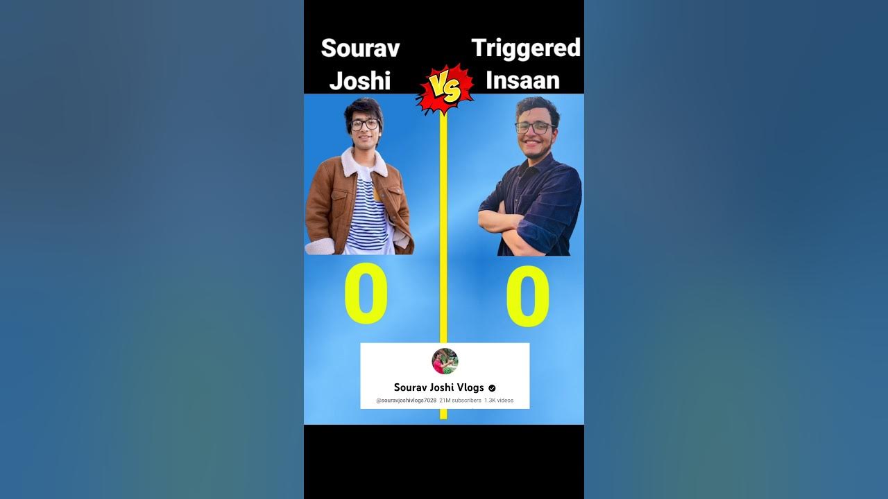 Sourav Joshi Vlogs Vs Triggered Insaan ️@souravjoshivlogs7028 @triggeredinsaan #shorts #facts ...