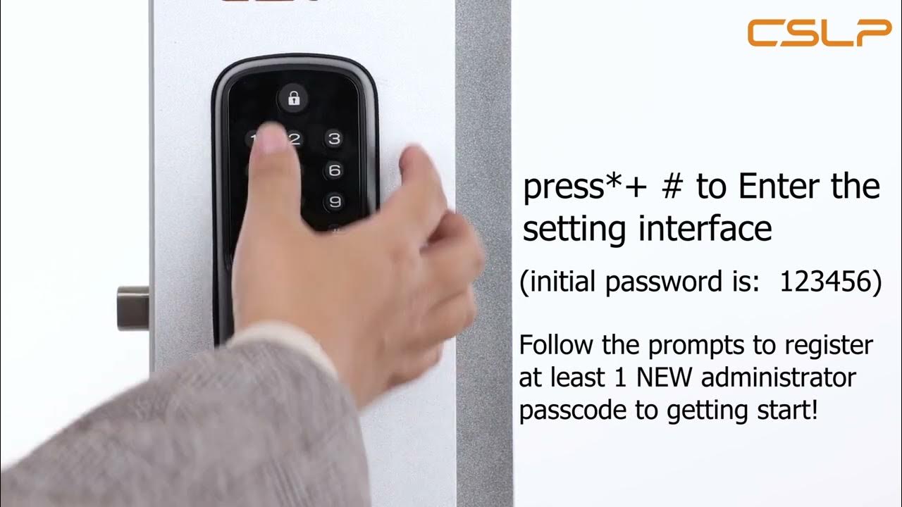 smart lock keypad & wifi installation guide - YouTube