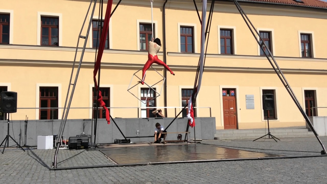 aerial cube performance Open Air Festival - YouTube