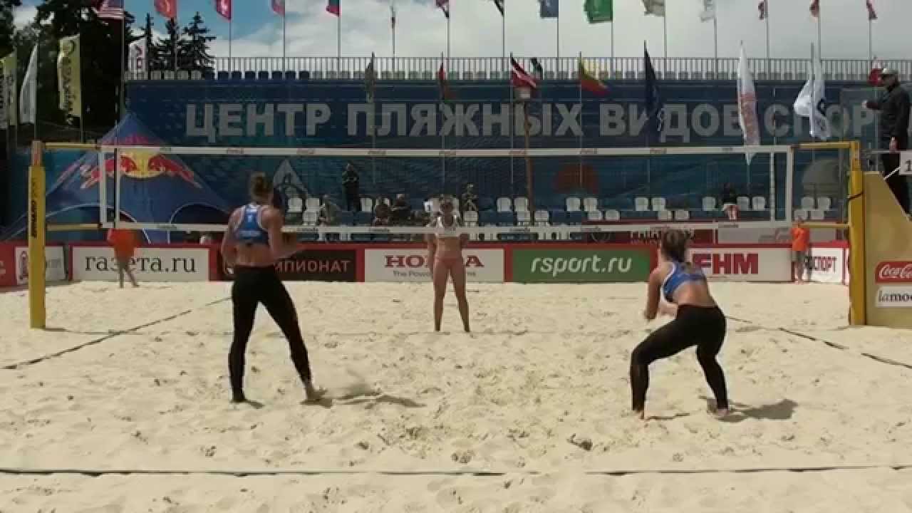 04 Beach Volleyball EEVZA 2015 Russia Sulima-Udovenko and Caica ...