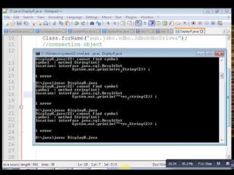 java display data from MS Access database |JAVA+ MS Access fetch records | java connectivity ...