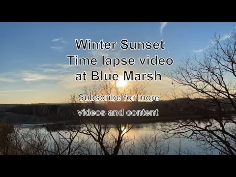 Nature's beautiful sunset. Blue Marsh Lake Berks County PA - 2 21 22 #shorts