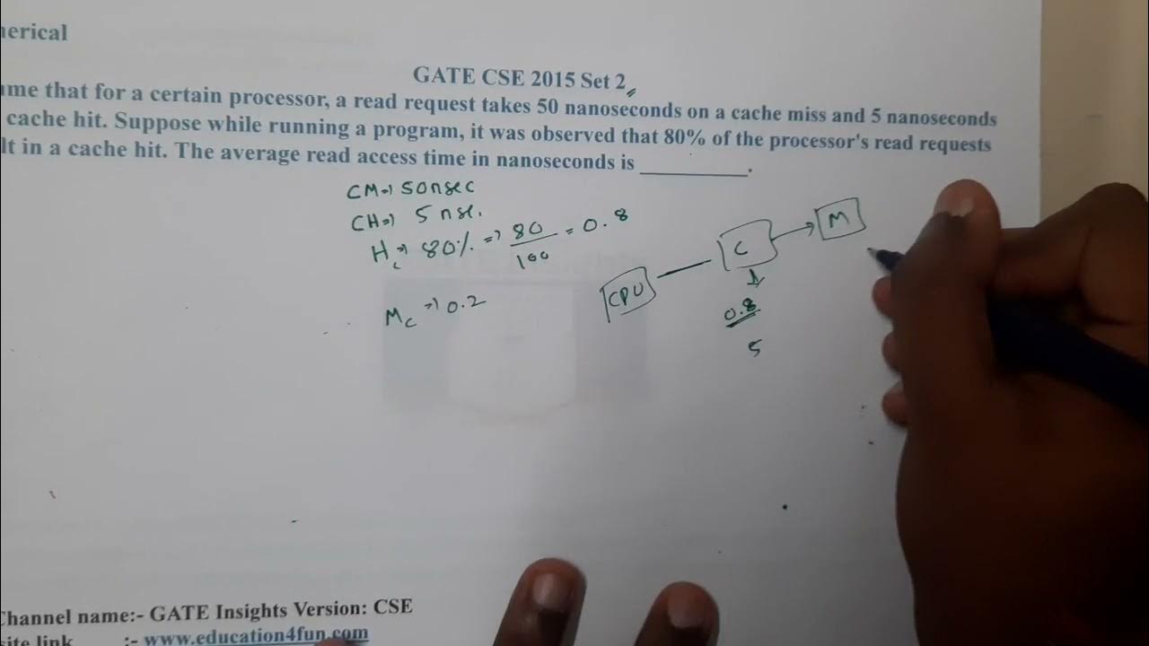 GATE CSE 2015 SET 2 || COMPUTER ORGANIZATION || GATE Insights Version: CSE - YouTube