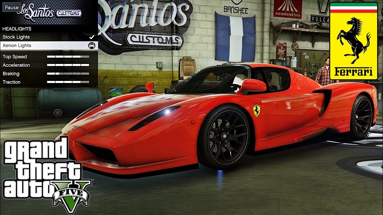 Ferrari Enzo GTA V car mod tuning !! [ Soley911 ] - YouTube