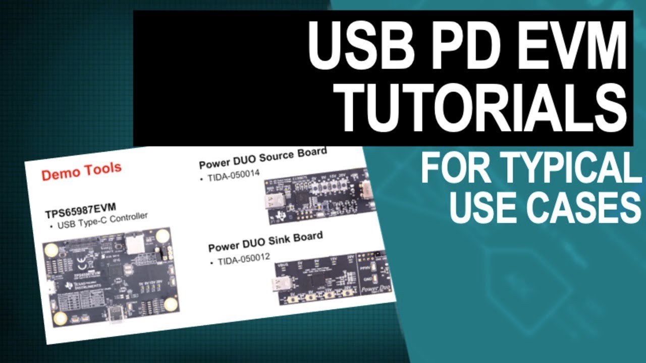 TPS65987EVM and USB-C-PD-DUO EVM Tutorial - YouTube