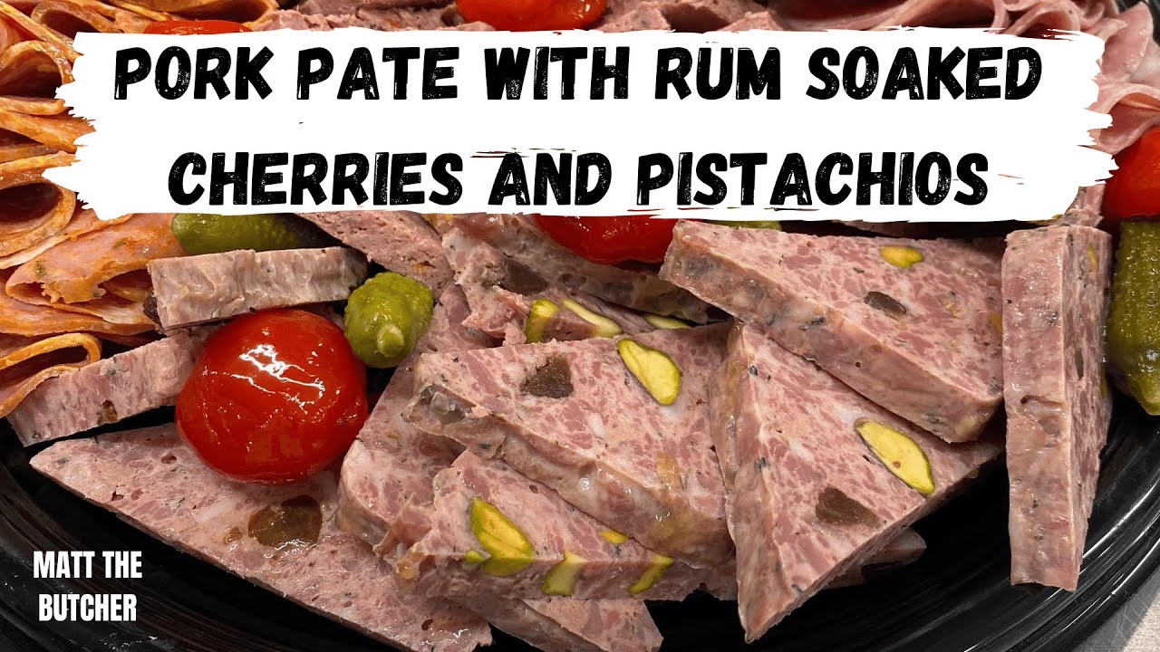 EASY PATE RECIPE with Cherry and Pistachios // Matt the Butcher - YouTube