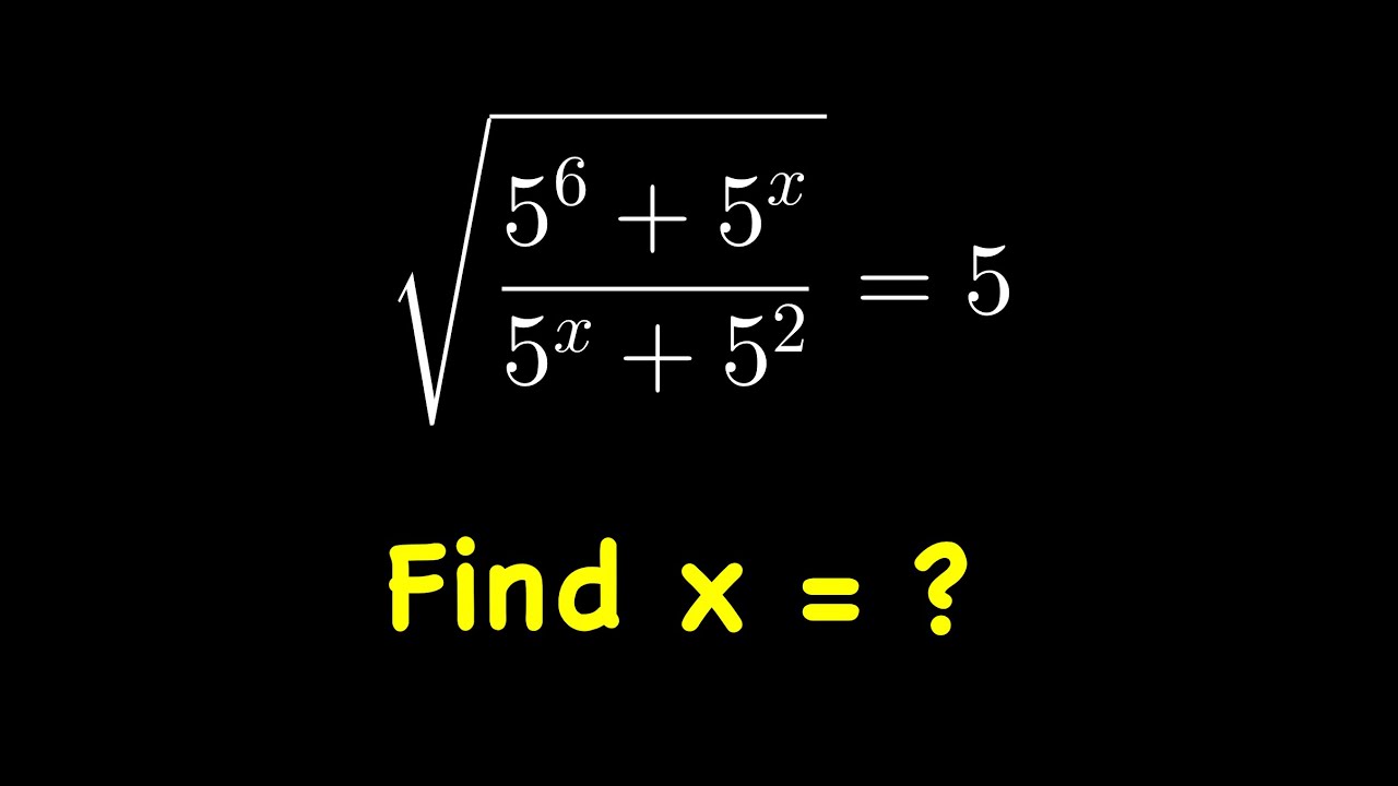 Interesting exponent problem - YouTube