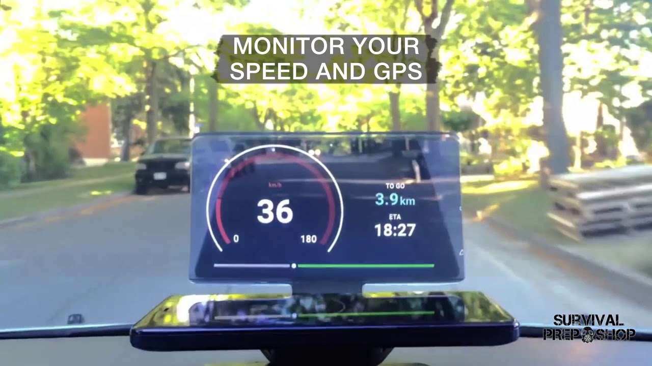 FLO GPS Smartphone HUD Projector - YouTube