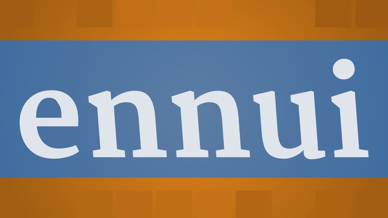 ENNUI pronunciation • How to pronounce ENNUI - YouTube