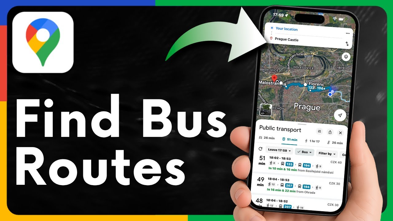How to Find Bus Routes in Google Maps (Full Tutorial) - YouTube