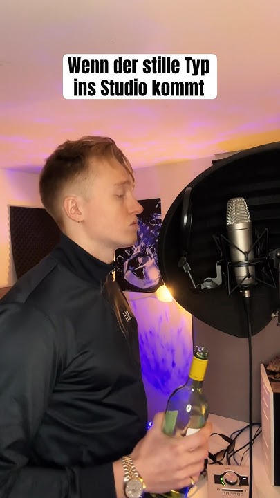 Wenn der stille Typ ins Studio kommt #deutschrap #studio #deep - YouTube