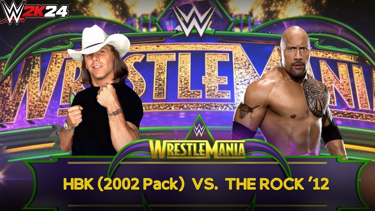 Full Match - HBK vs. The Rock '12: WrestleMania|WWE 2K23 - YouTube
