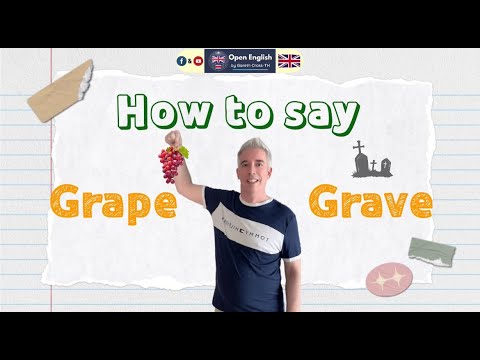 How to say Grape and Grave | Learn English | British English ...
