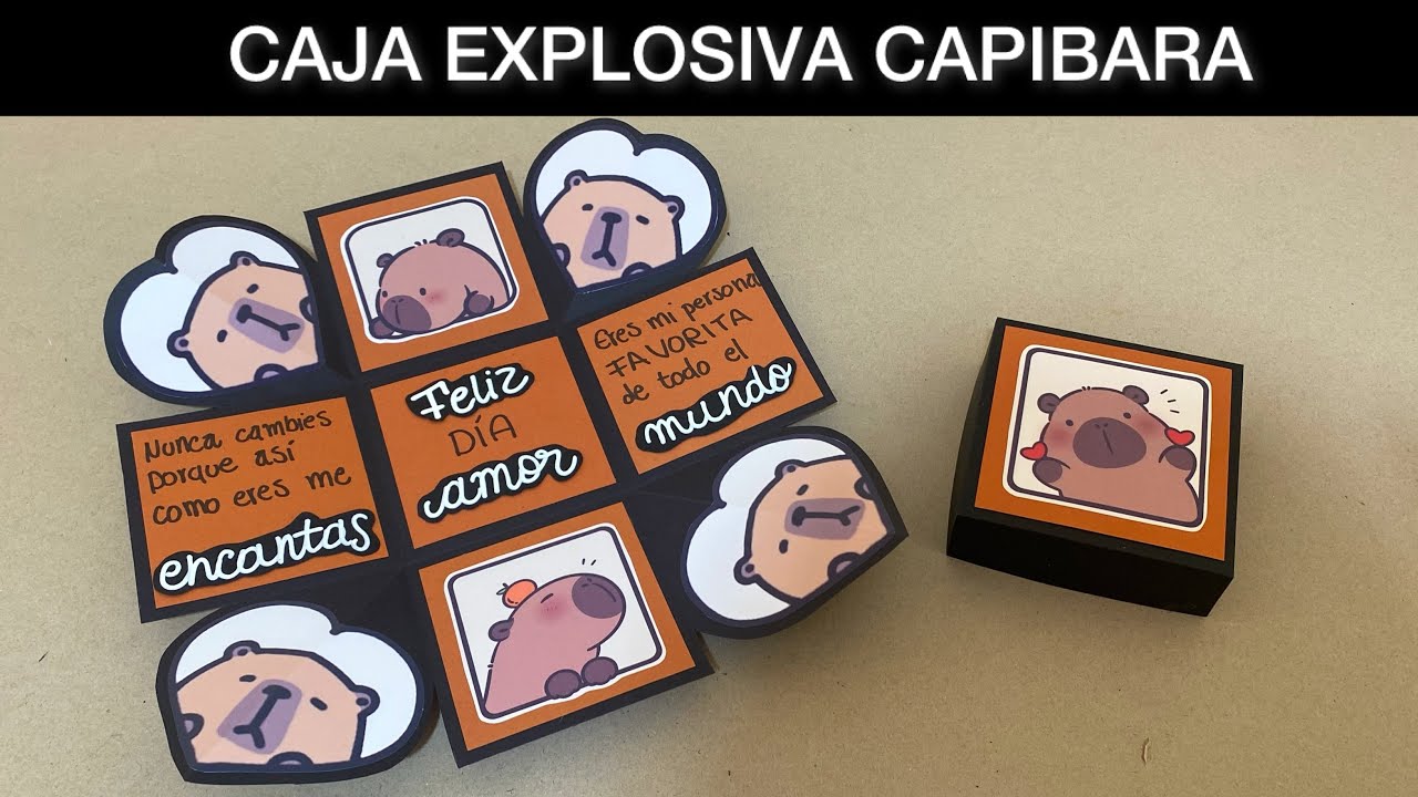 Cómo hacer una CAJITA EXPLOSIVA de CAPIBARA - YouTube