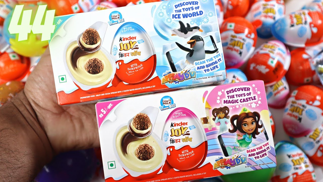 Yummy ASMR! Kinder joy magic castle 3x opening asmr | Kinder joy ...