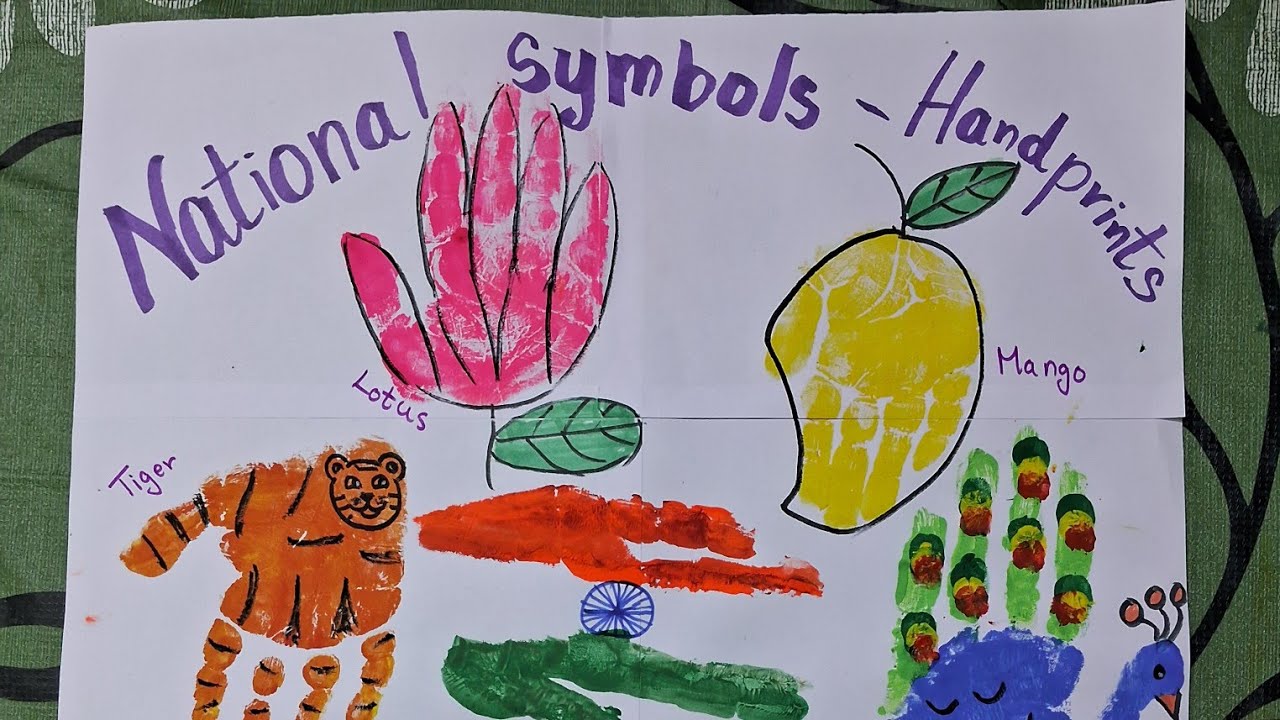 Happy Independence Day | Handprints art | National symbols | # ...