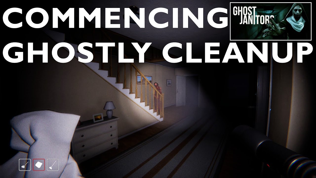 Cleaning up after Ghosts? Around them? I DONT KNOW! - Ghost Jannitors ...