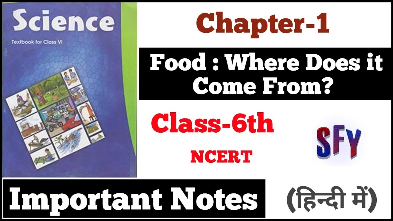 Class 6 Science Chapter 1 | Food : Where Does it Come From | By ...