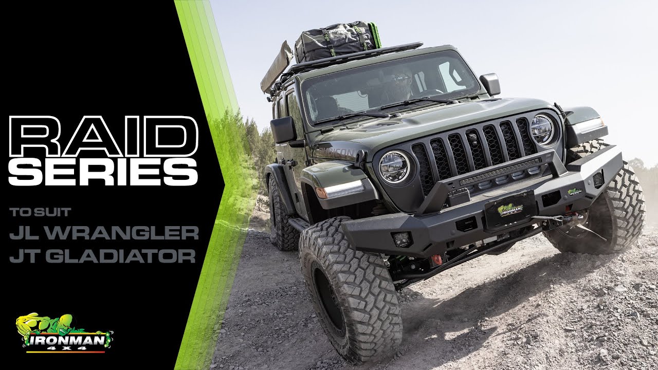JEEP Wrangler & Gladiator RAID Series Vehicle Protection | Ironman 4x4 ...