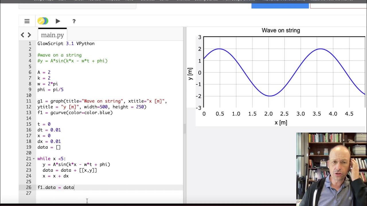 How To Make Animated Graphs In Glowscript Vpython Youtube