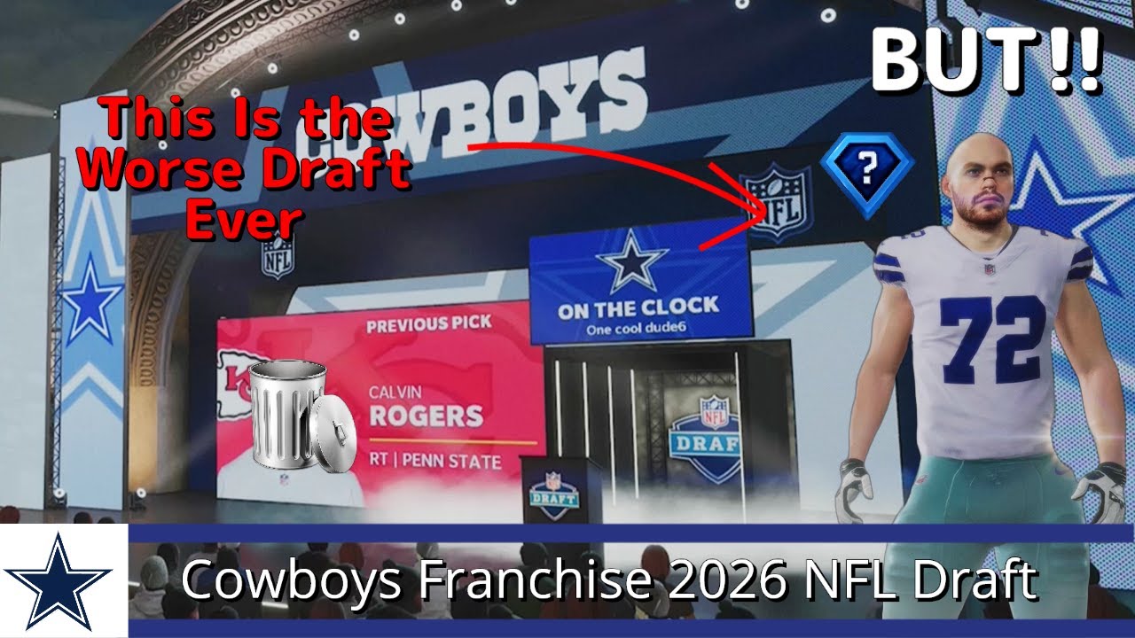 Cowboys Franchise 2026 NFL Draft Madden 23 Gameplay - YouTube