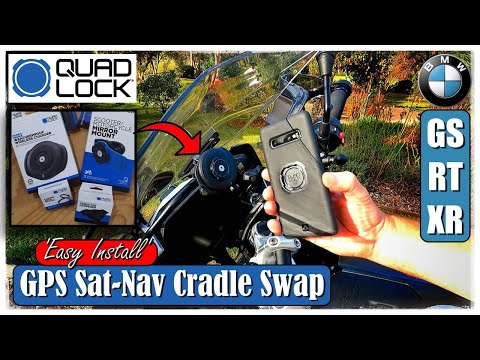 Quad Lock - Phone Mount Install - BMW R1250 GS Adventure GPS Sat Nav ...