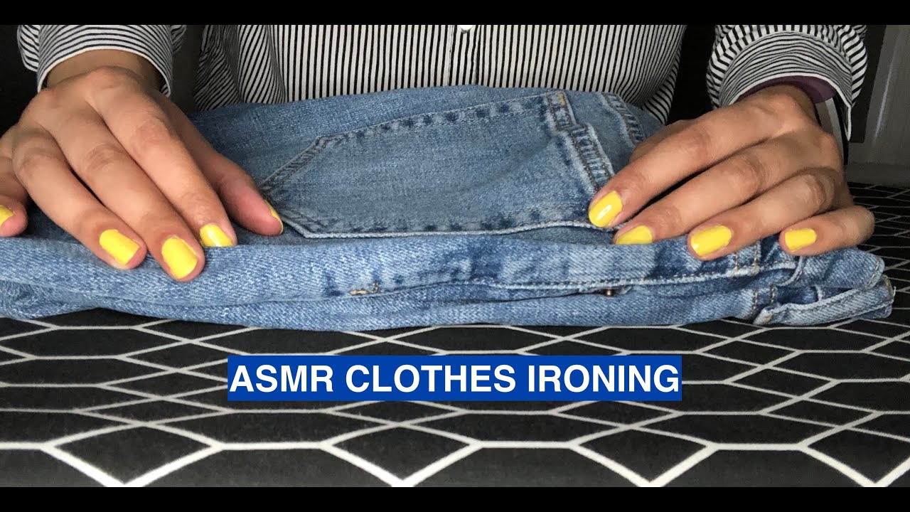 Asmr Relaxing Clothes Ironing And Folding No Talking Steam Sounds
