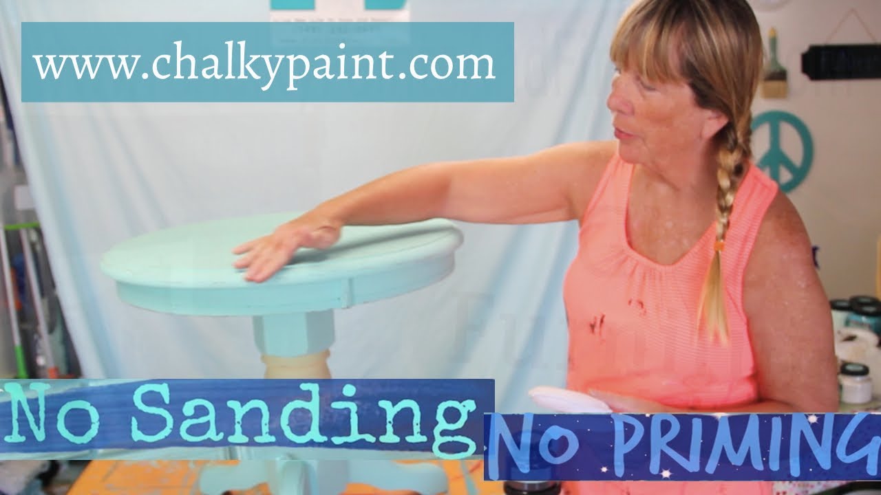 How to Paint Furniture No Sanding chalkypaint.com - YouTube