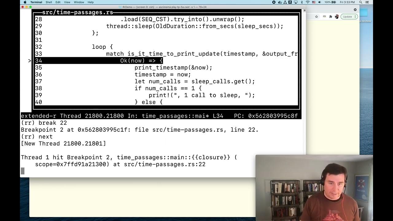 Reversible Debugging of Rust with `rr` - YouTube