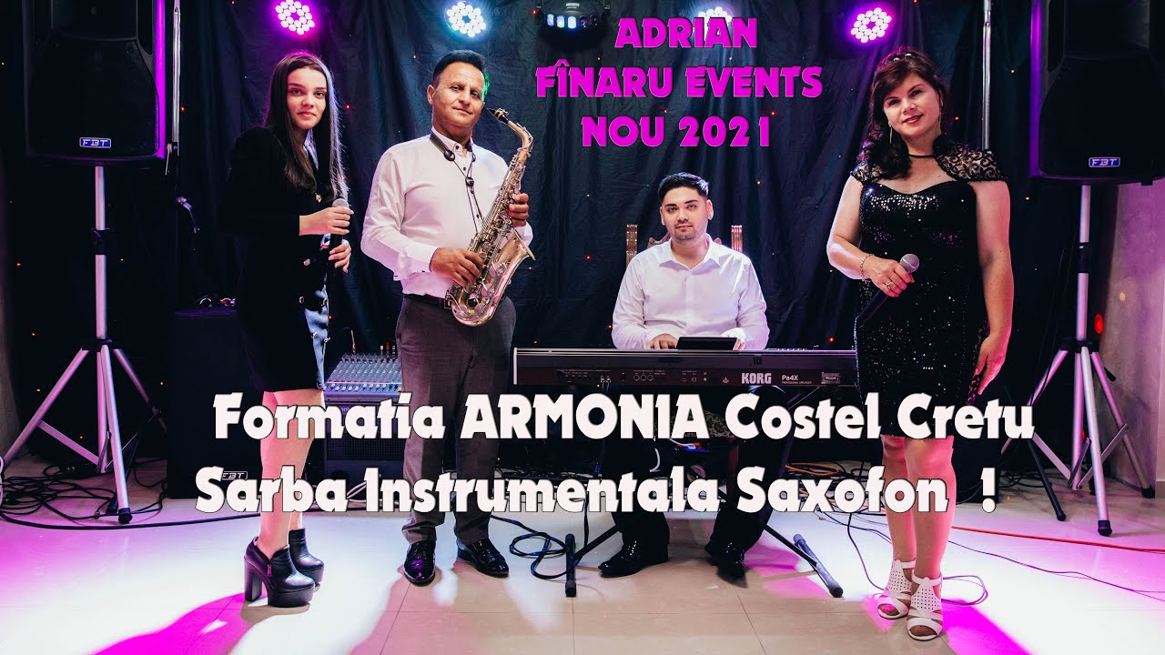 🎀Formatia Armonia Costel Cretu ⭕Sarba Instrumentala Saxofon - YouTube